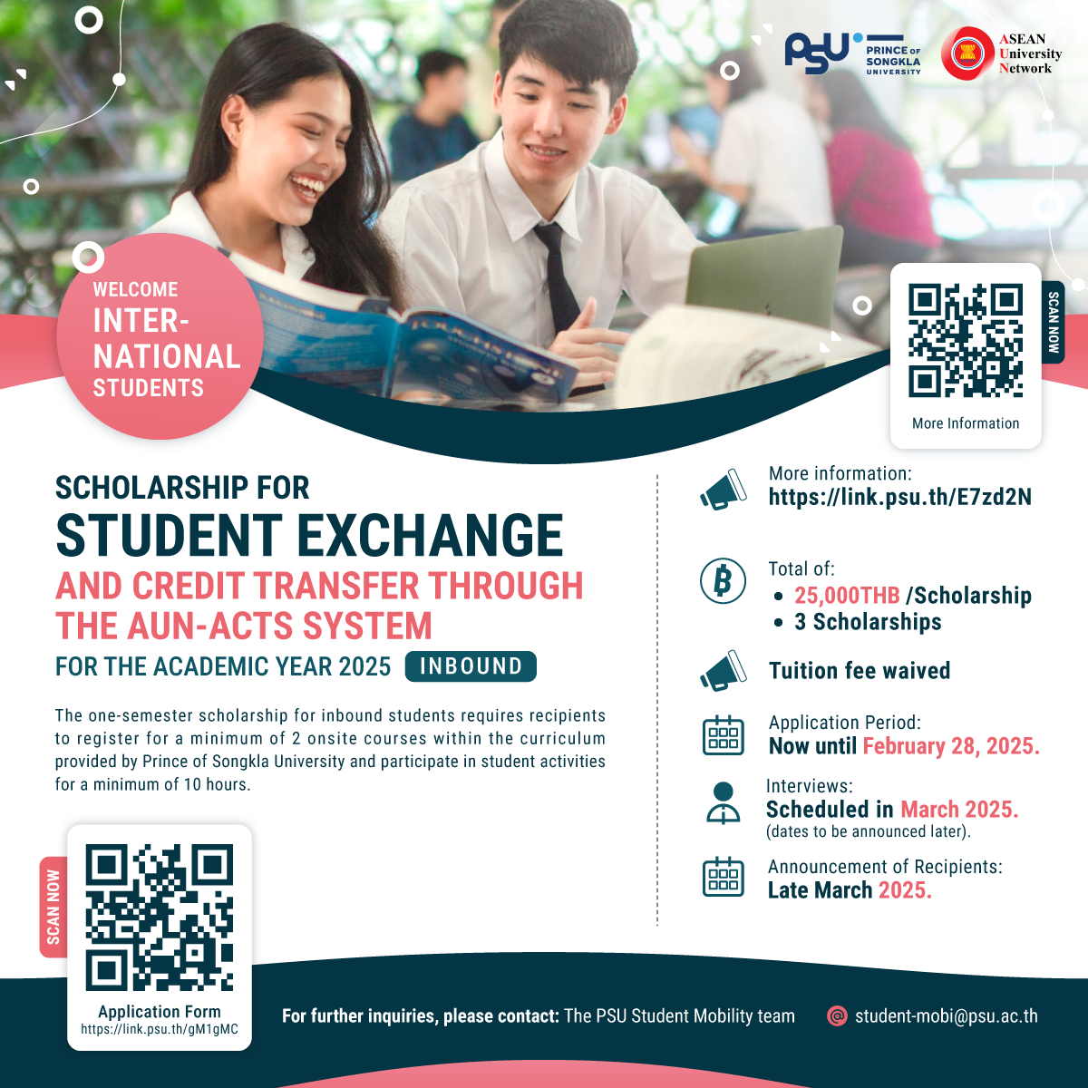 Scholarship for Student Exchange and Credit Transfer through the AUN ...